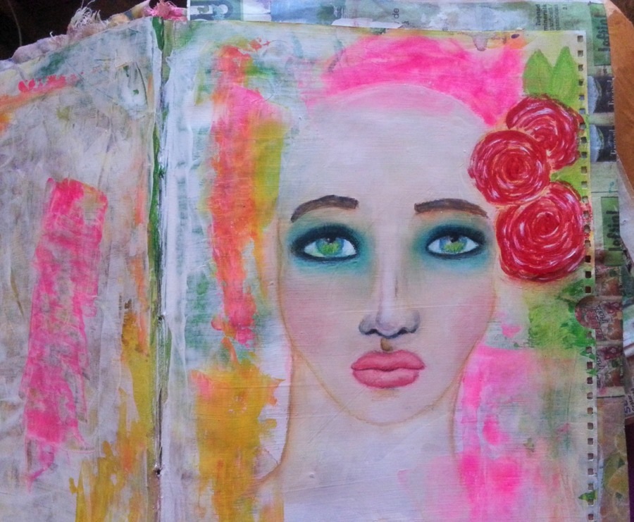 Spring in Town – Mixed Media & Art Journaling with Love