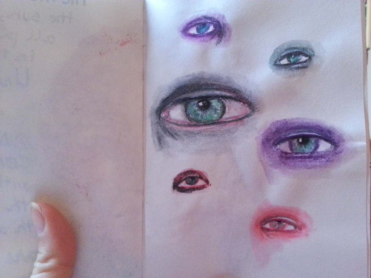 One sketch a day – eyes – Mixed Media & Art Journaling with Love